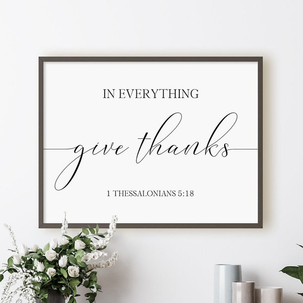 Thanks Giving Wall Art - Etsy
