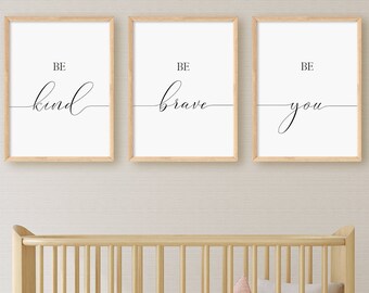 Be Brave Wall Art | Etsy