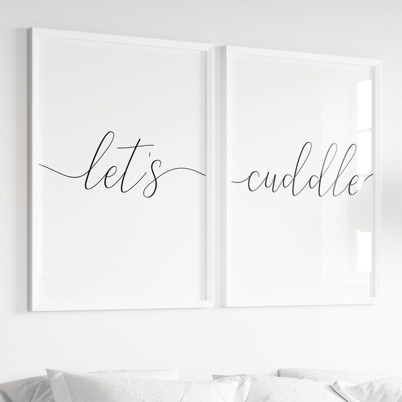 Lets Cuddle Sign - Etsy