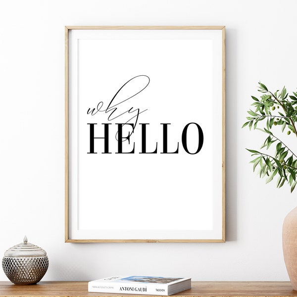 Why Hello Print - Etsy