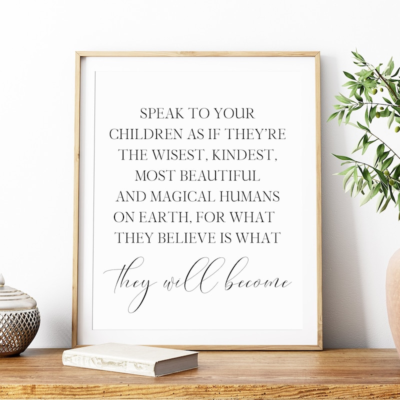 Children Speaking Print - Etsy