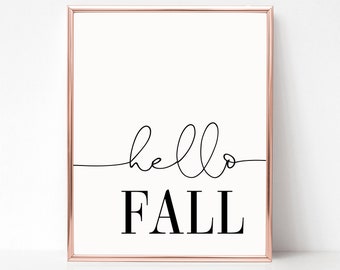 Fall Printable Wall Art - Etsy
