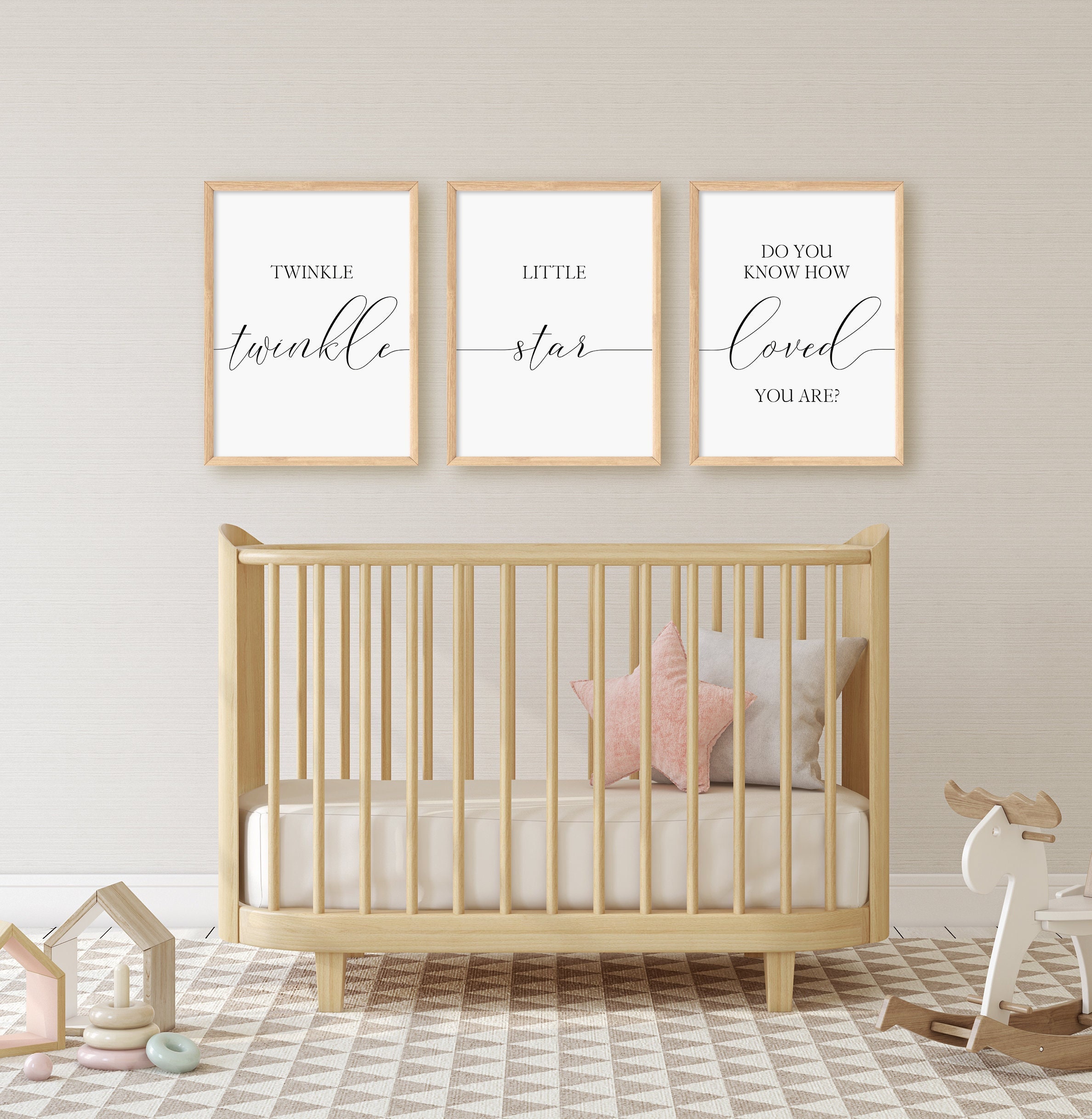 Twinkle Twinkle Little Star Printable Set of 3 Prints - Etsy