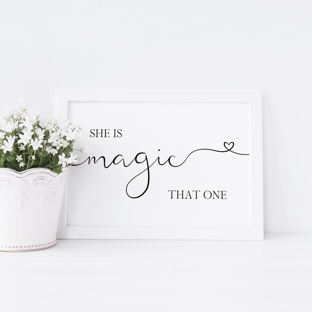 She is Magic That One Printable, Baby Girl Nursery Decor, Girl Baby ...