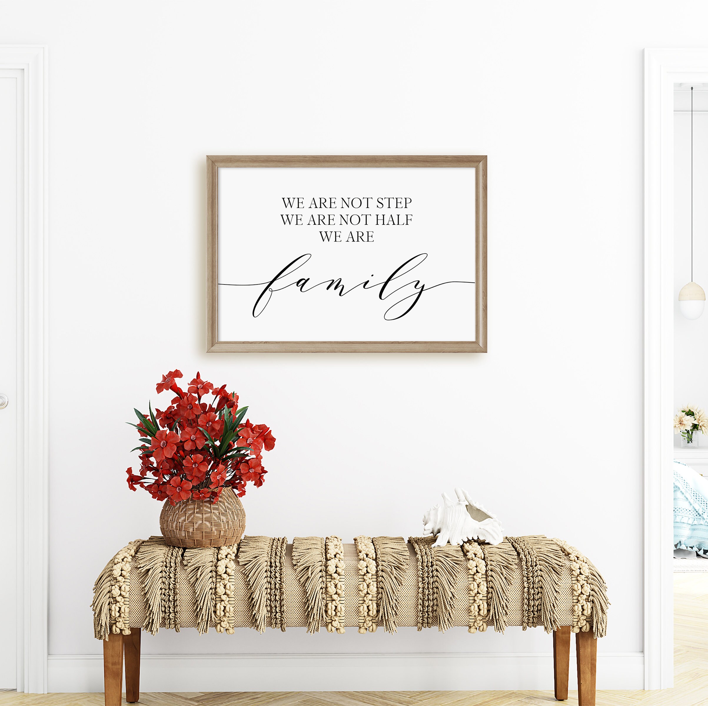 We Are Family Printable We Are Not Step We Are Not Half - Etsy