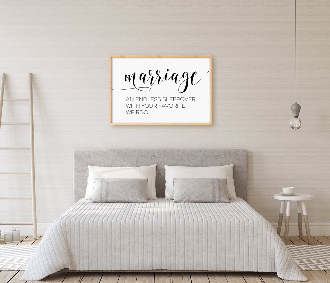 Marriage Definition Printable Marriage an Endless Sleepover - Etsy