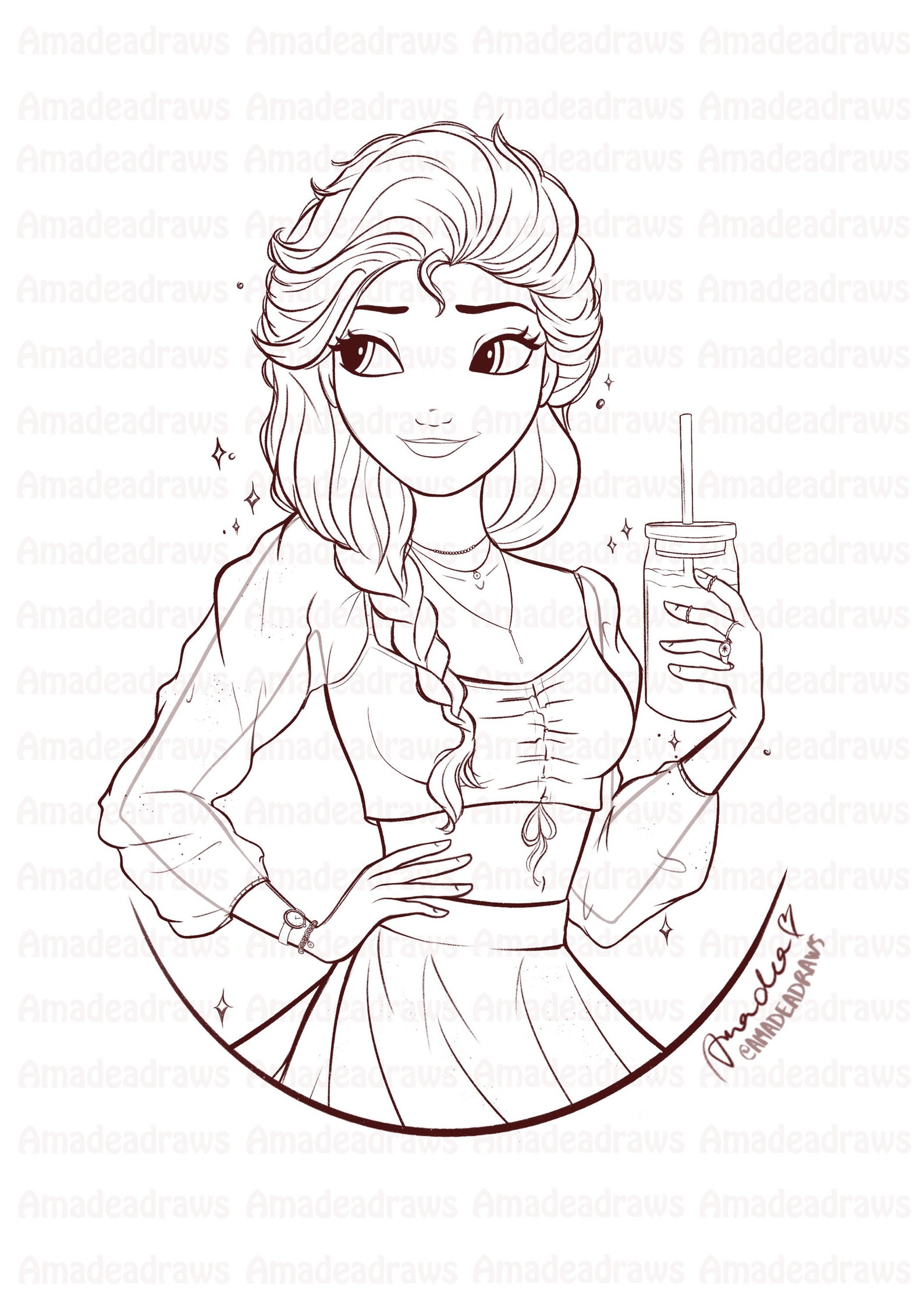 Modern Princesses Coloring Book/digital/instant Download - Etsy