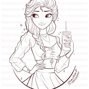 Modern Princesses Coloring Book/digital/instant Download - Etsy