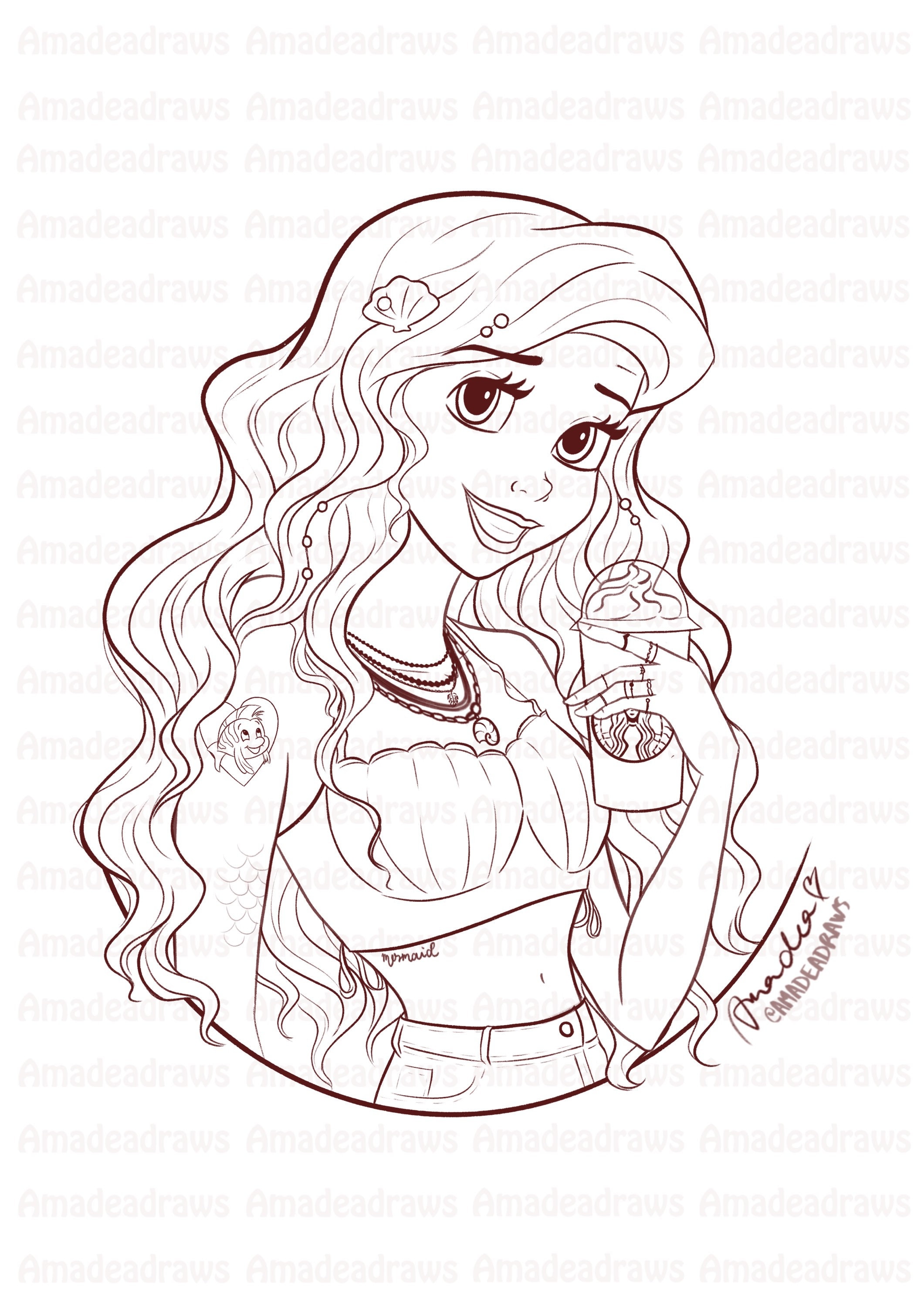 Modern Princesses Coloring Book Digital Instant Download Etsy