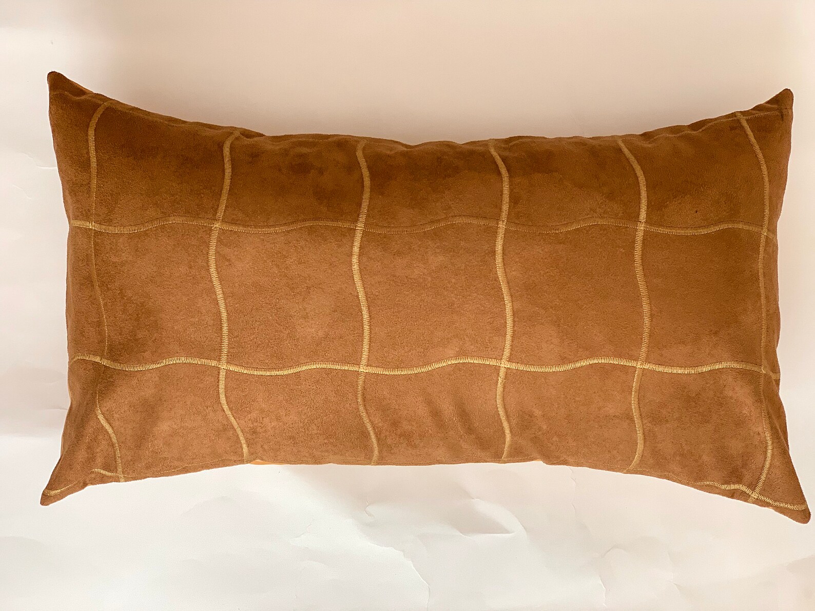 Brown Pillow Brown Faux Suede Pillow Fall Harvest - Etsy