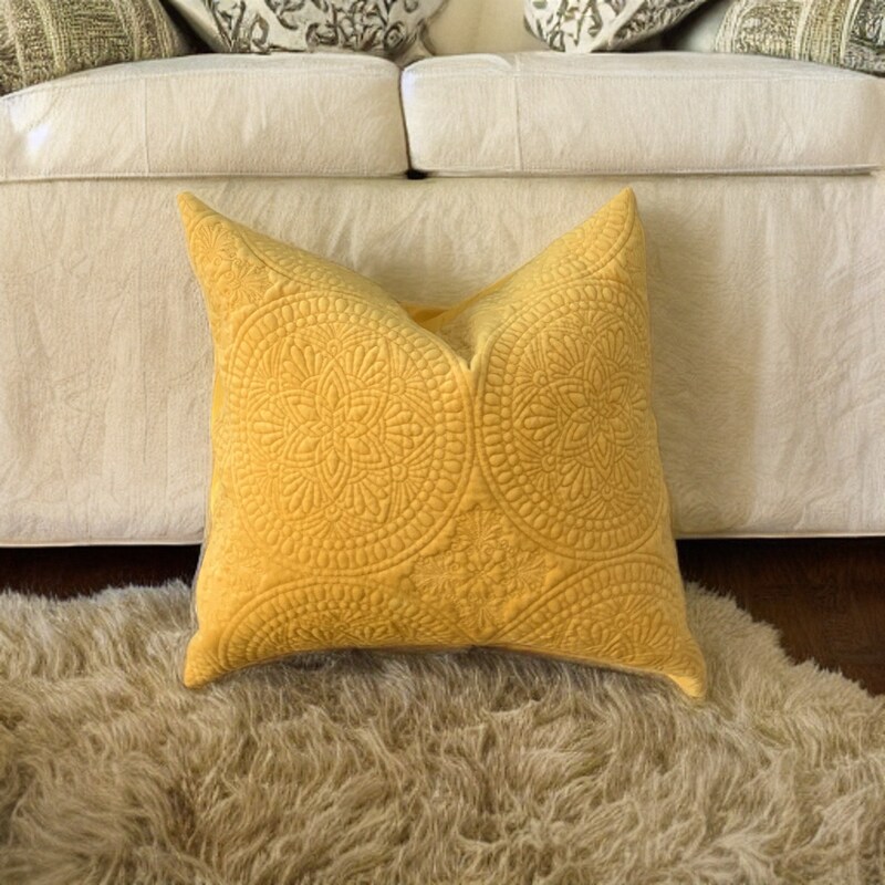 Mustard Yellow Pillow - Etsy