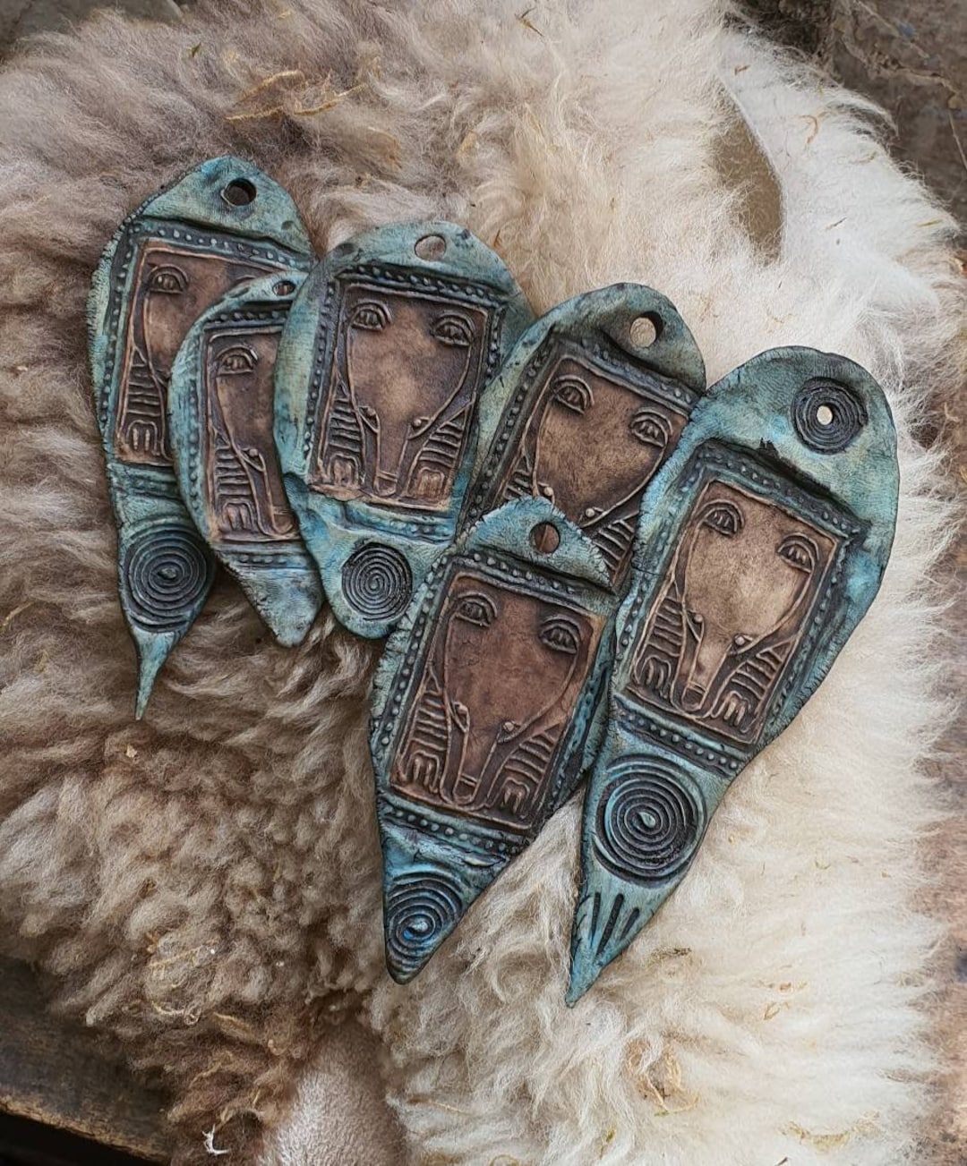 Amulets Porcelain Amulets Bears Amulet Rustic Jewellery - Etsy