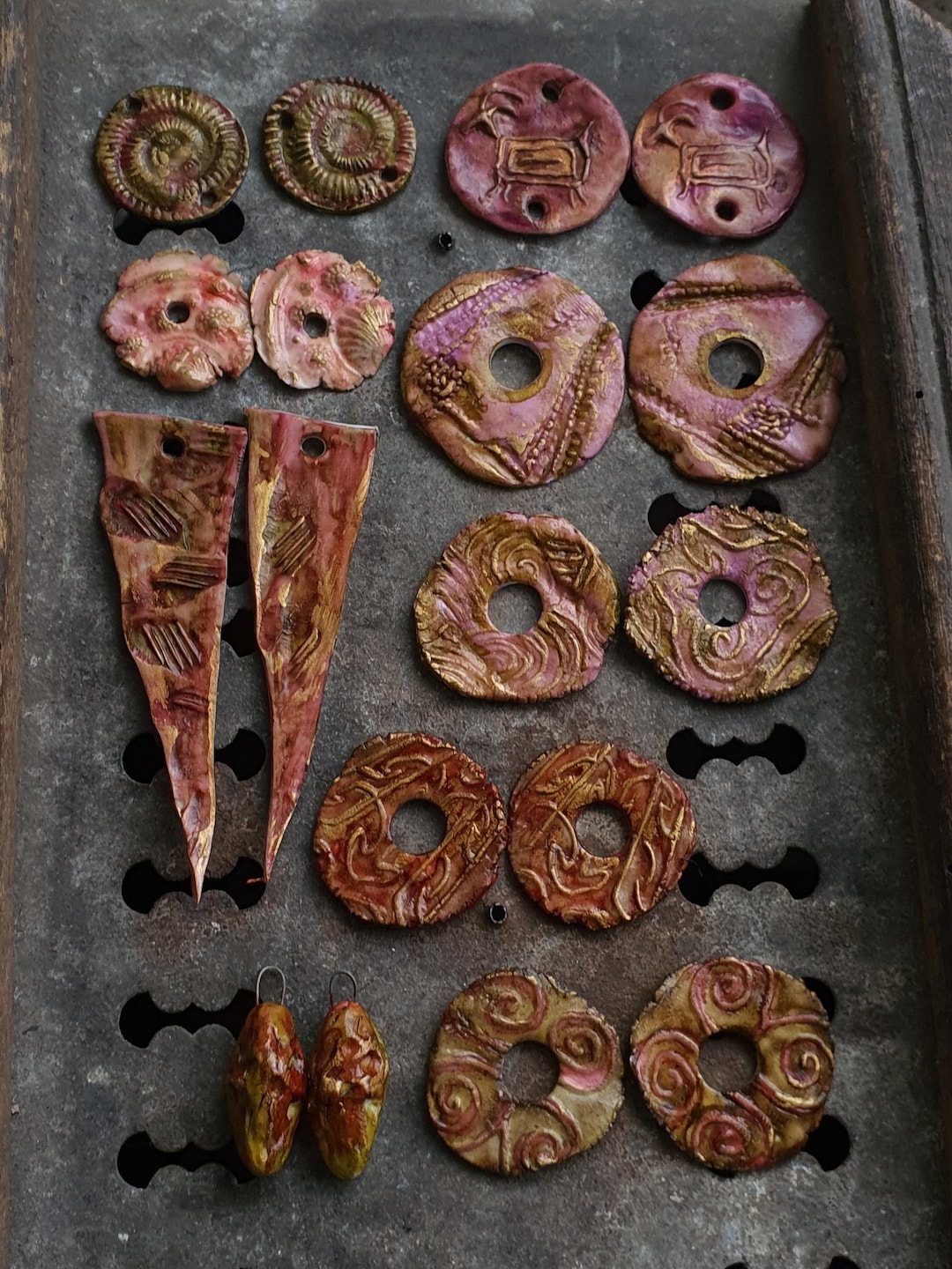 Earring Amulets, Earring Components, Rustic Jewellery Components ...