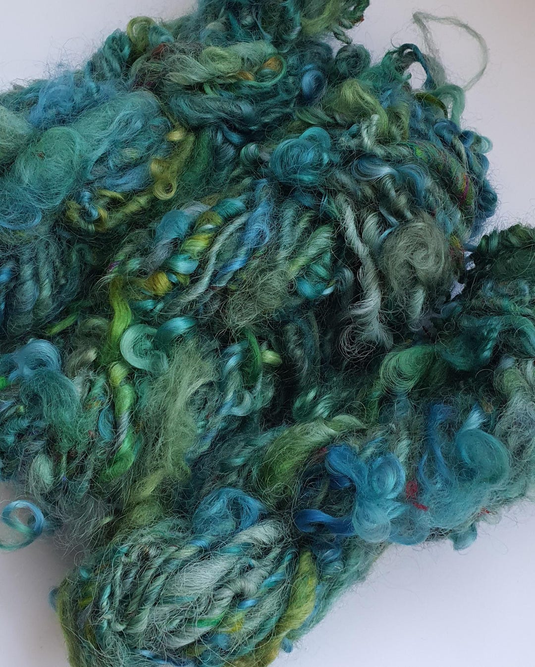 Tropical Ocean, Yarn, Hand Dyed Yarn, Hand Spun Yarn, Rustic Yarn ...
