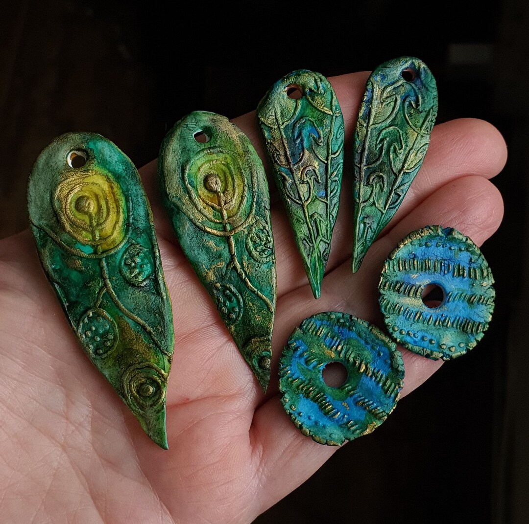 Earring Amulets, Earring Components, Rustic Jewellery Components ...