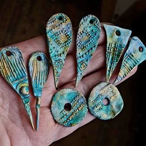 Earring Amulets, Earring Components, Rustic Jewellery Components ...