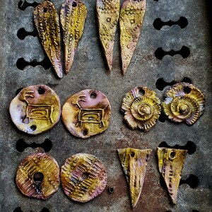 Earring Amulets, Earring Components, Rustic Jewellery Components ...