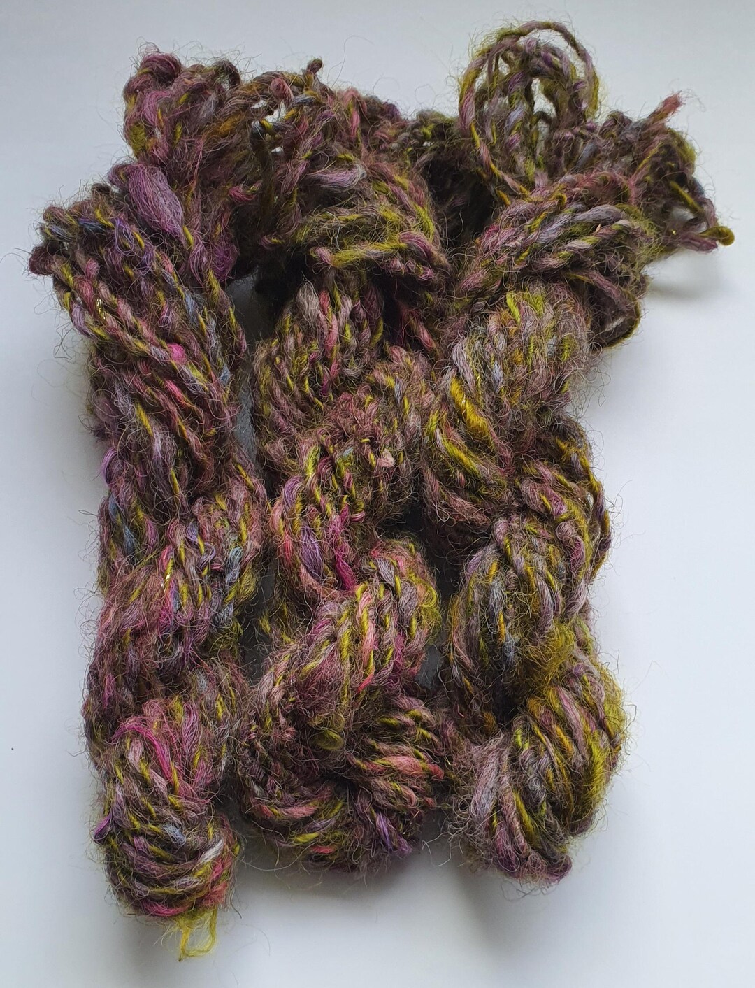 Buttermere Bloom, Yarn, Hand Dyed, Hand Spun, Rustic Yarn, Dread Lock ...