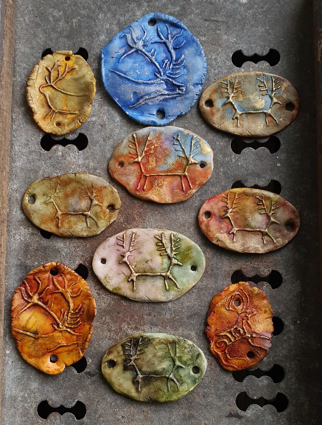 Porcelain Amulets, Components, Rustic Jewellery Components, Jewelry ...