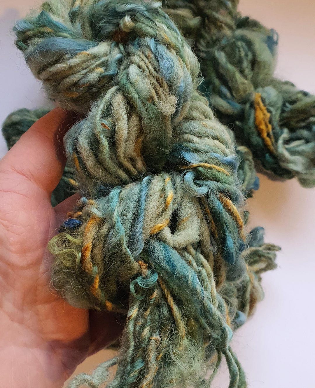 Beachy Head, Yarn, Hand Dyed Yarn, Hand Spun Yarn, Rustic Yarn, Dread ...