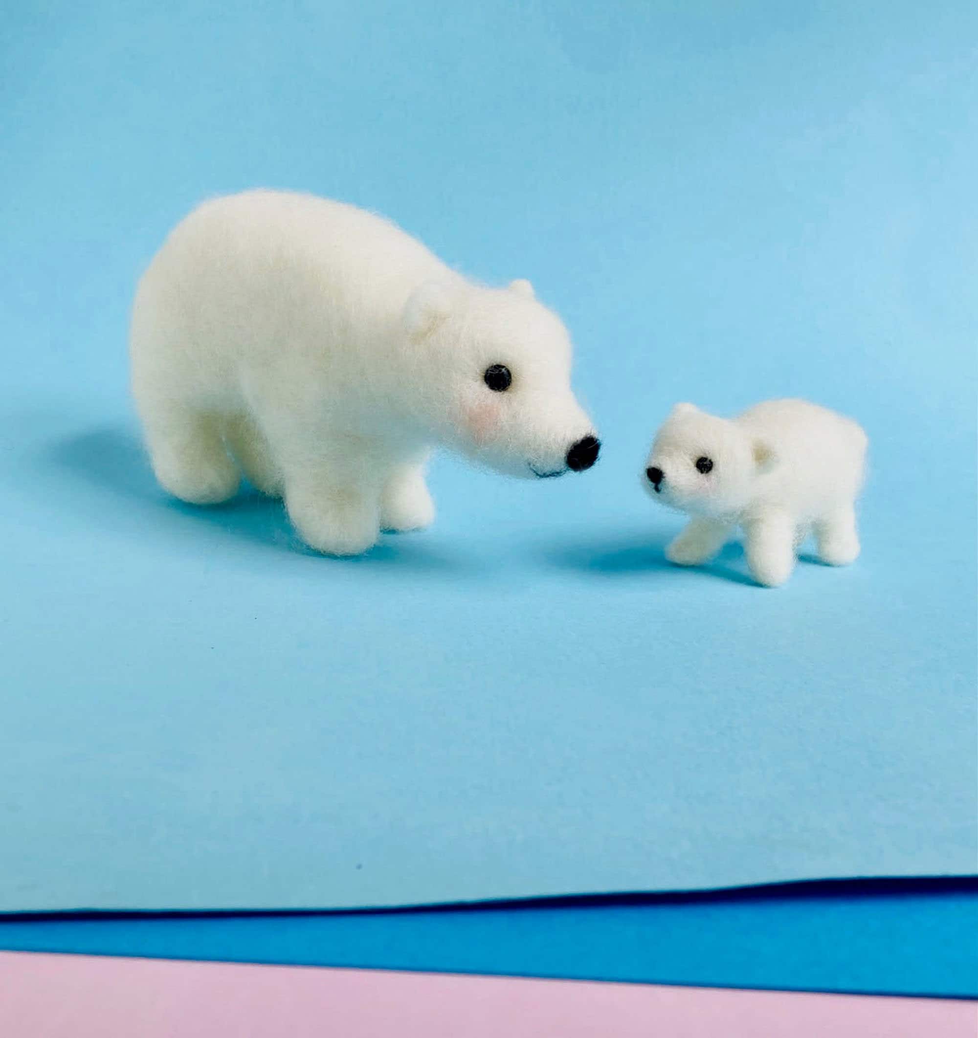 Polar Bear Fuzzy Art - Etsy