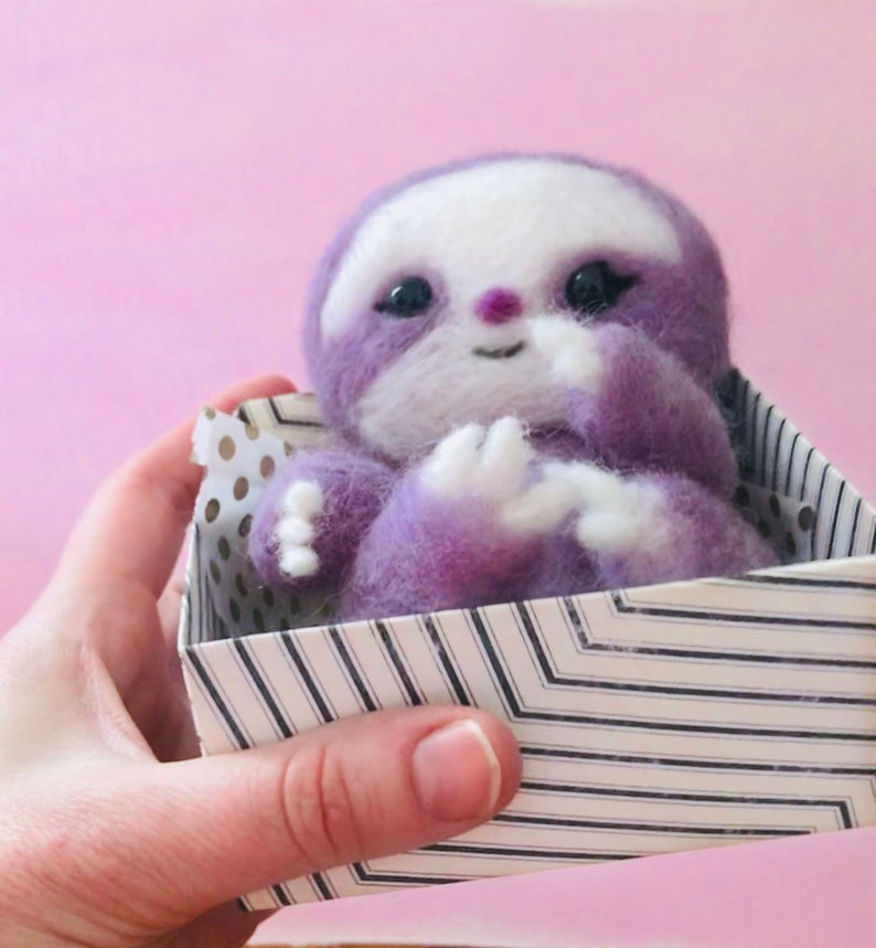 Baby Sloth Lavender Lu - Etsy