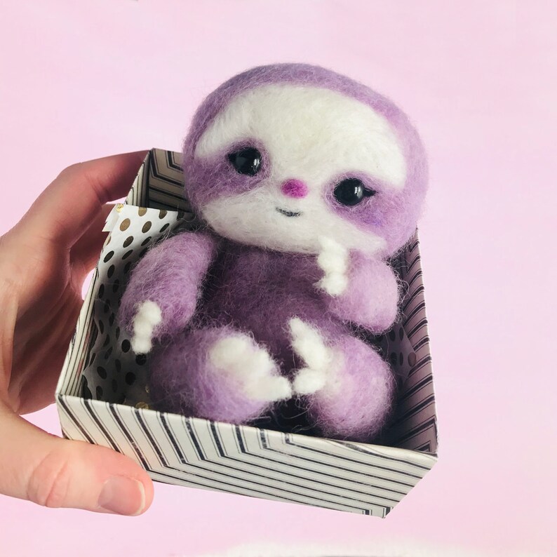 Baby Sloth Lavender Lu - Etsy
