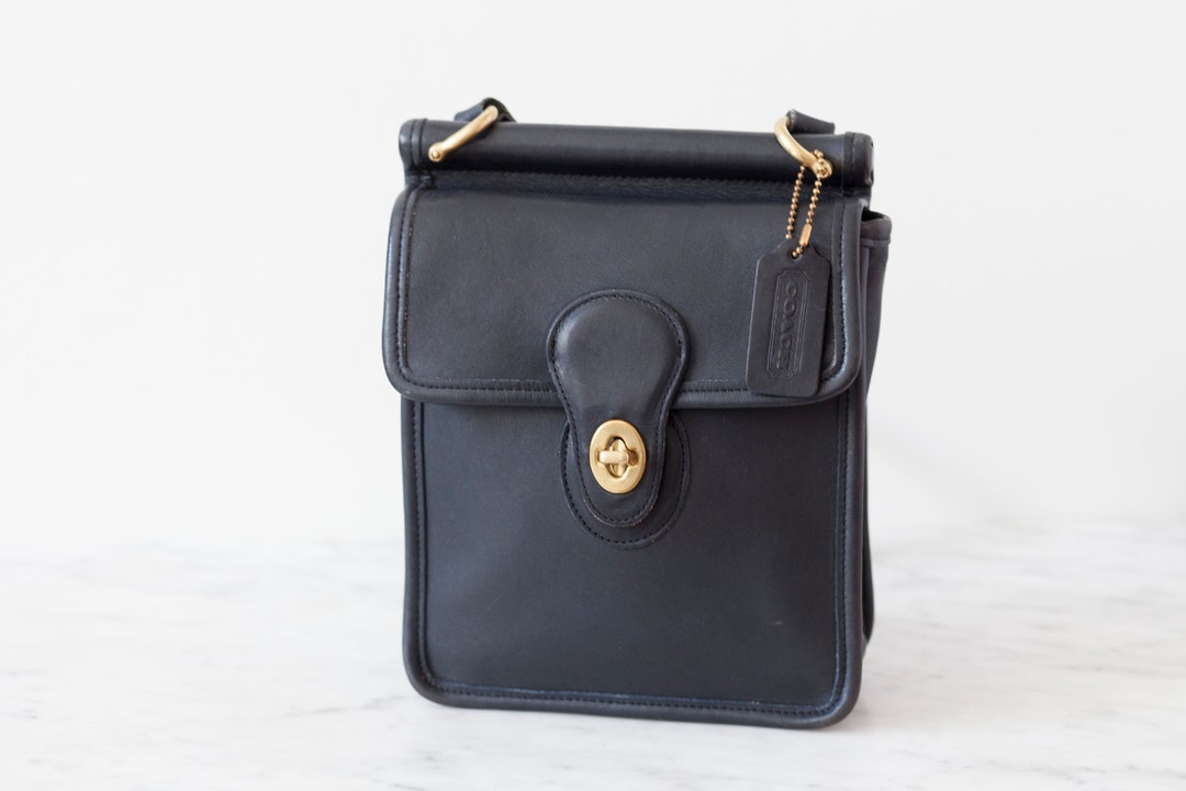 Navy Blue Coach Murphy Bag Style 9930, Brass Hardware - Coach Small ...