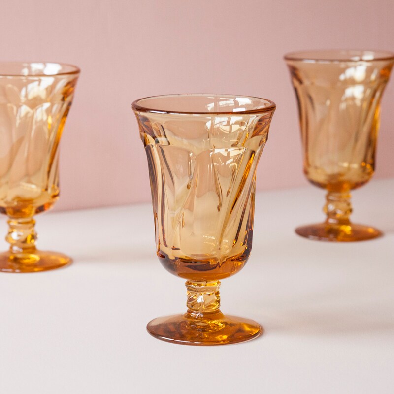 Amber Glassware - Etsy