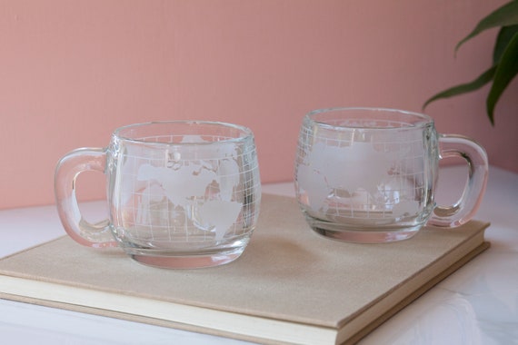 Nestle Nescafé Globe Mugs Pair of Two Collectable Vintage - Etsy