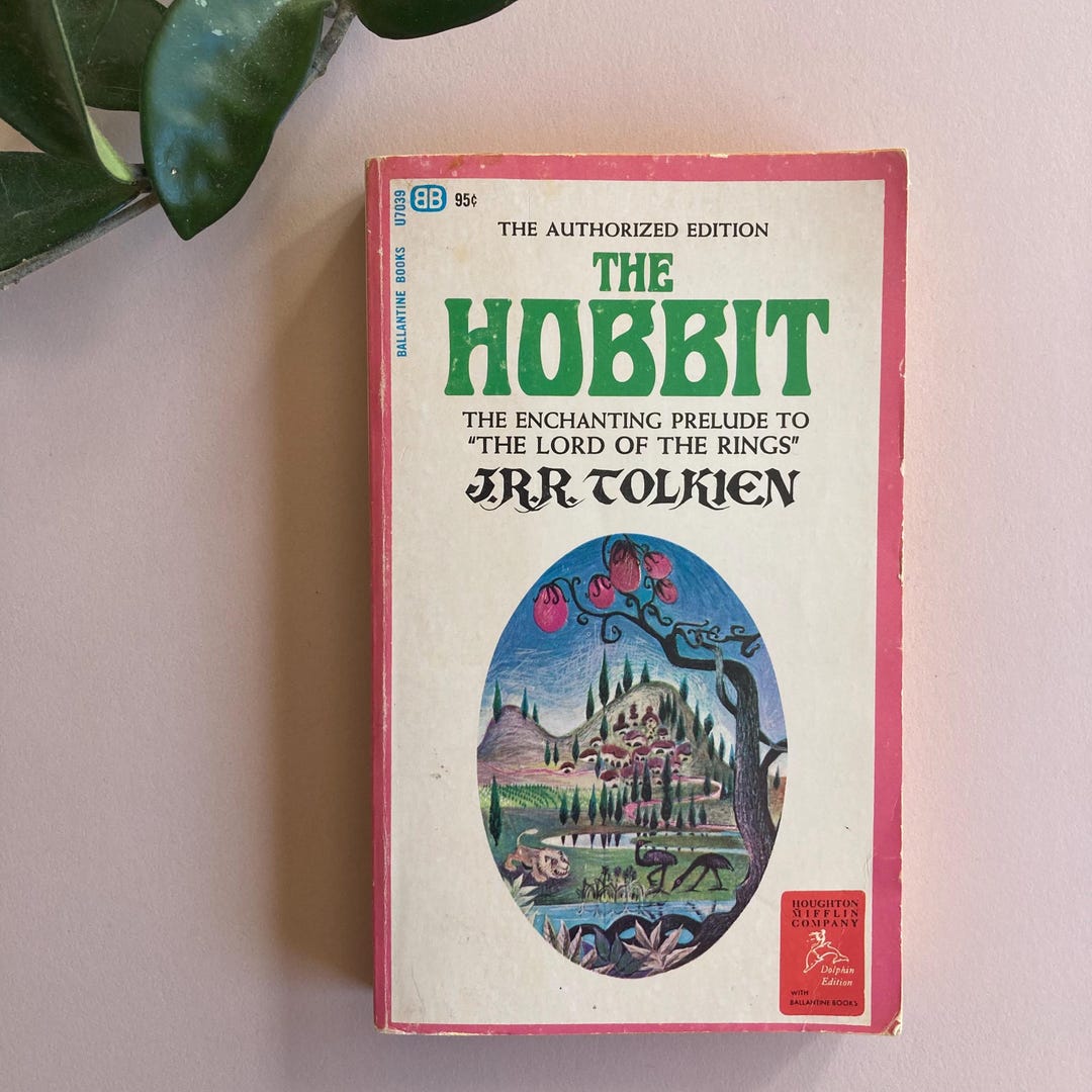 The Hobbit by J.R.R. Tolkien - Vintage 1965, Fifth Printing Softcover ...