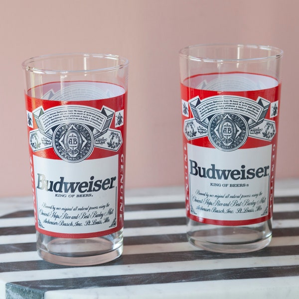 Budweiser Glassware - Etsy