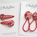 Heart Shape Hair Bobbles, Red With Glitter, Christmas Stocking Fillers ...