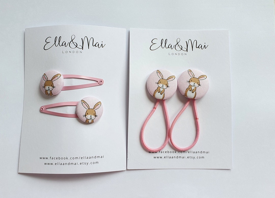 Bunny Hair Bobbles, Hair Clips, Bunny Hair Ties, Girls Hair Accessories ...