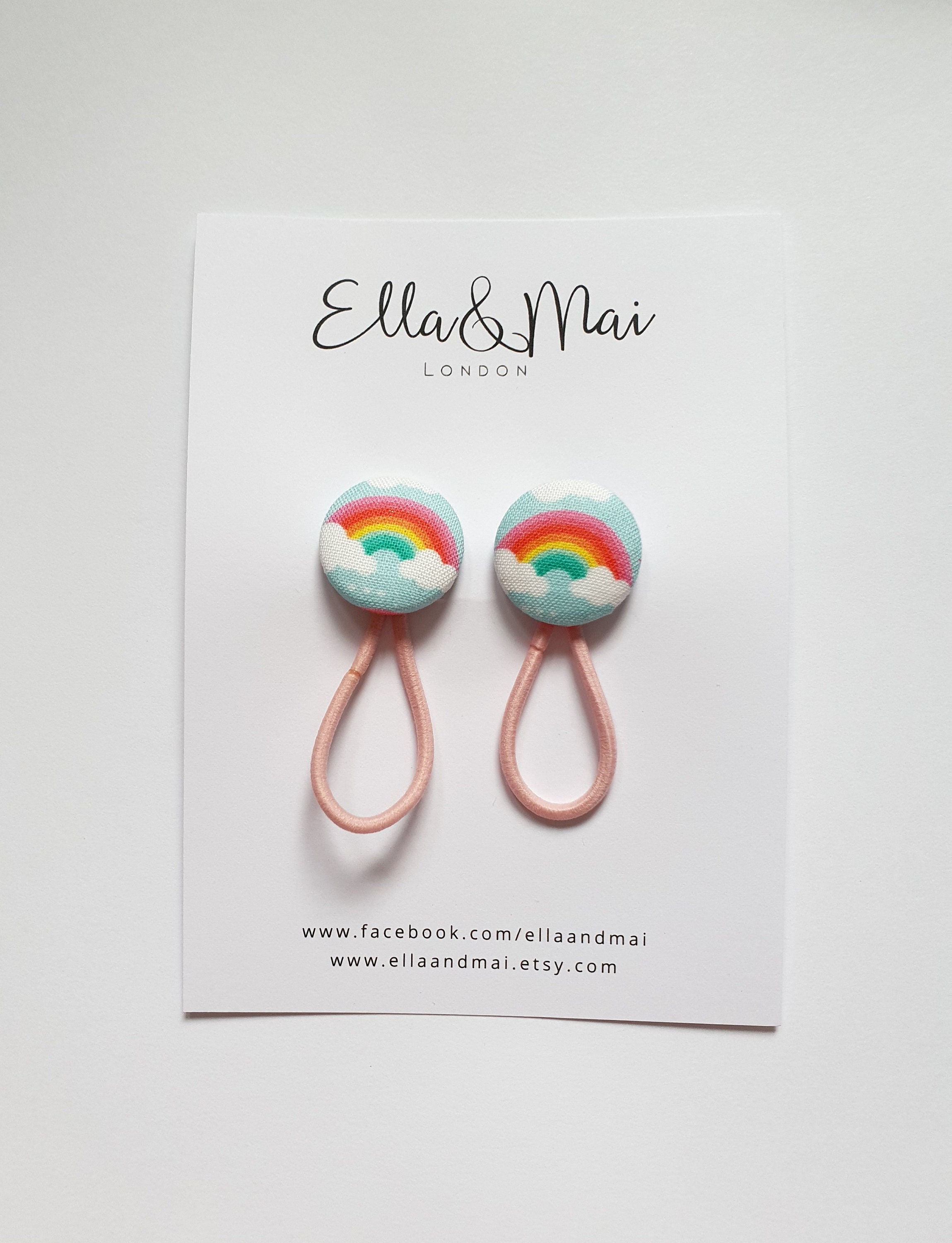 Rainbow Hair Clips Rainbow Hair Bobbles Rainbow Hair - Etsy Ireland