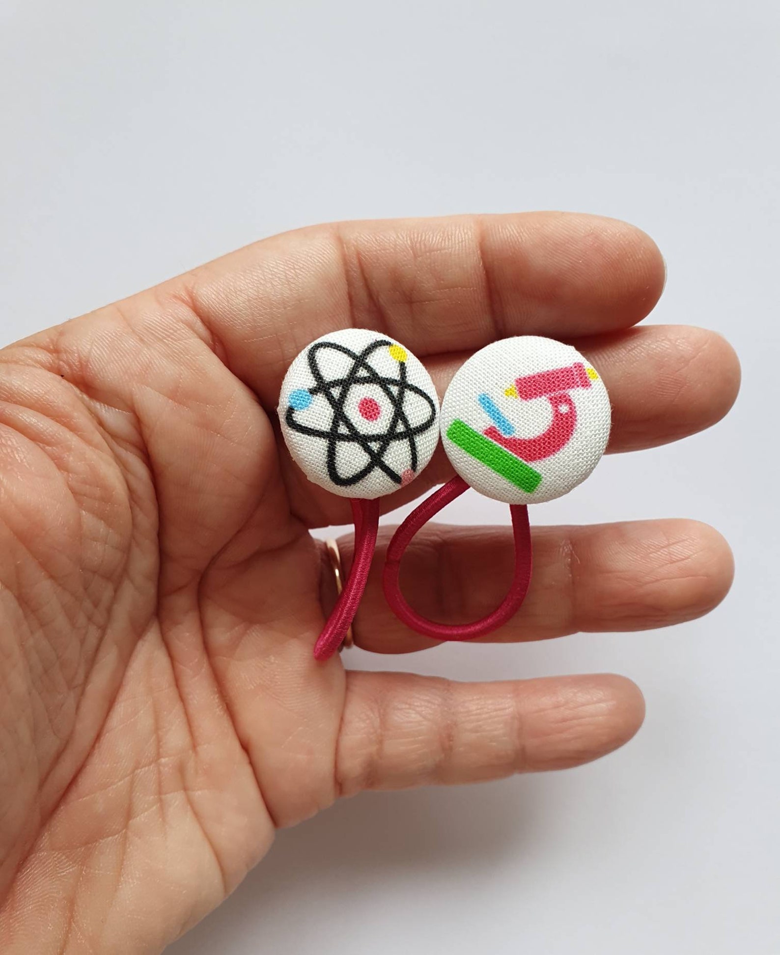 Science Theme Hair Accessories, Hair Clips, Microscope, Atom Hair Slide ...