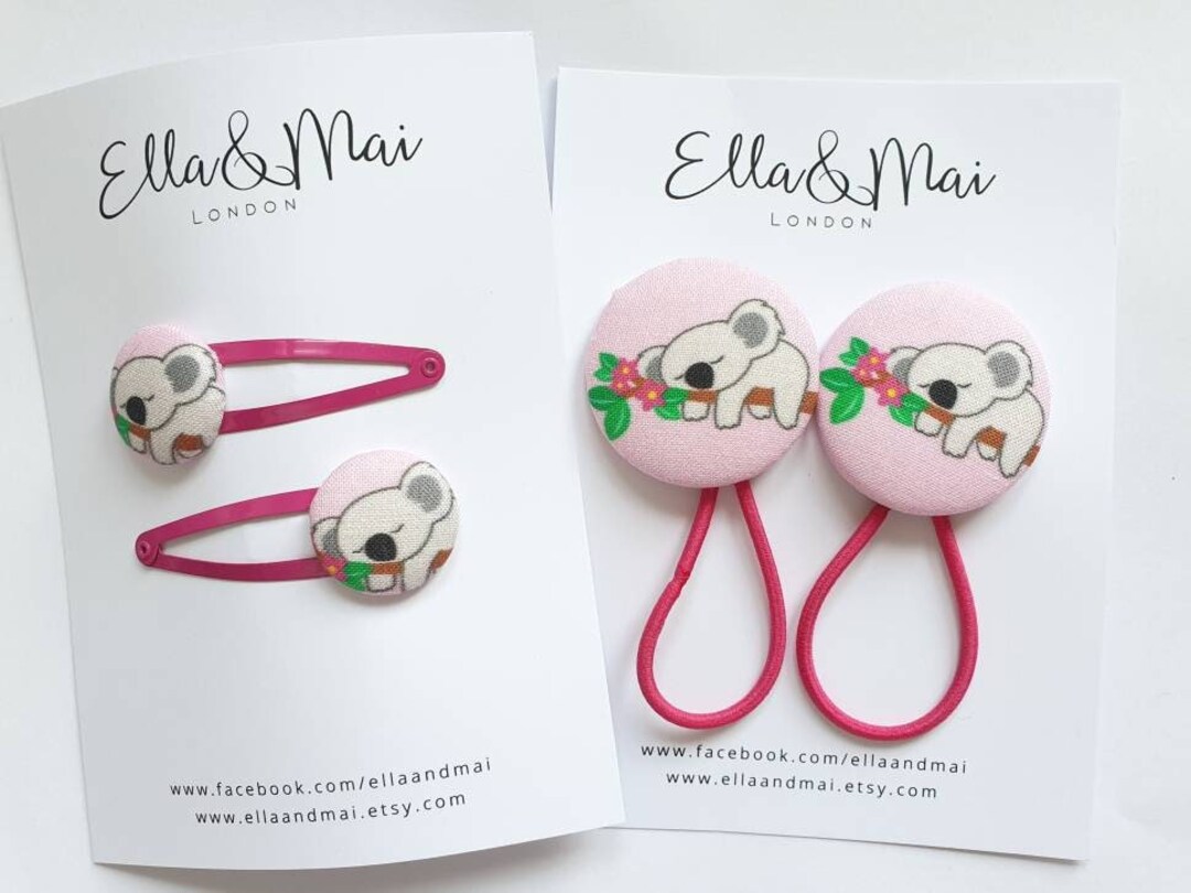 Koala Hair Clip Hair Bobble Koala Hair Ties Snap Clip Gift - Etsy Ireland