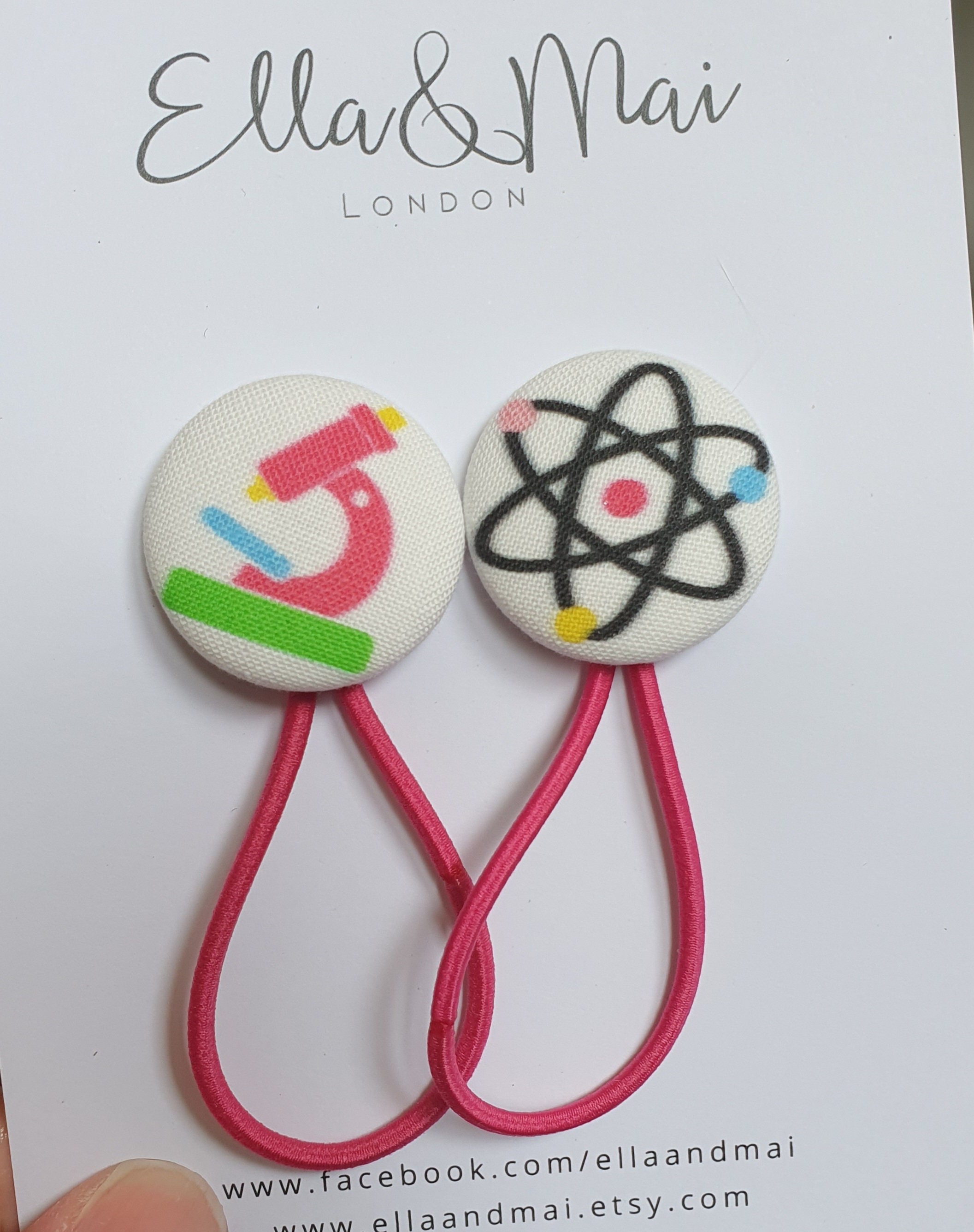 Science Theme Hair Accessories, Hair Clips, Microscope, Atom Hair Slide ...
