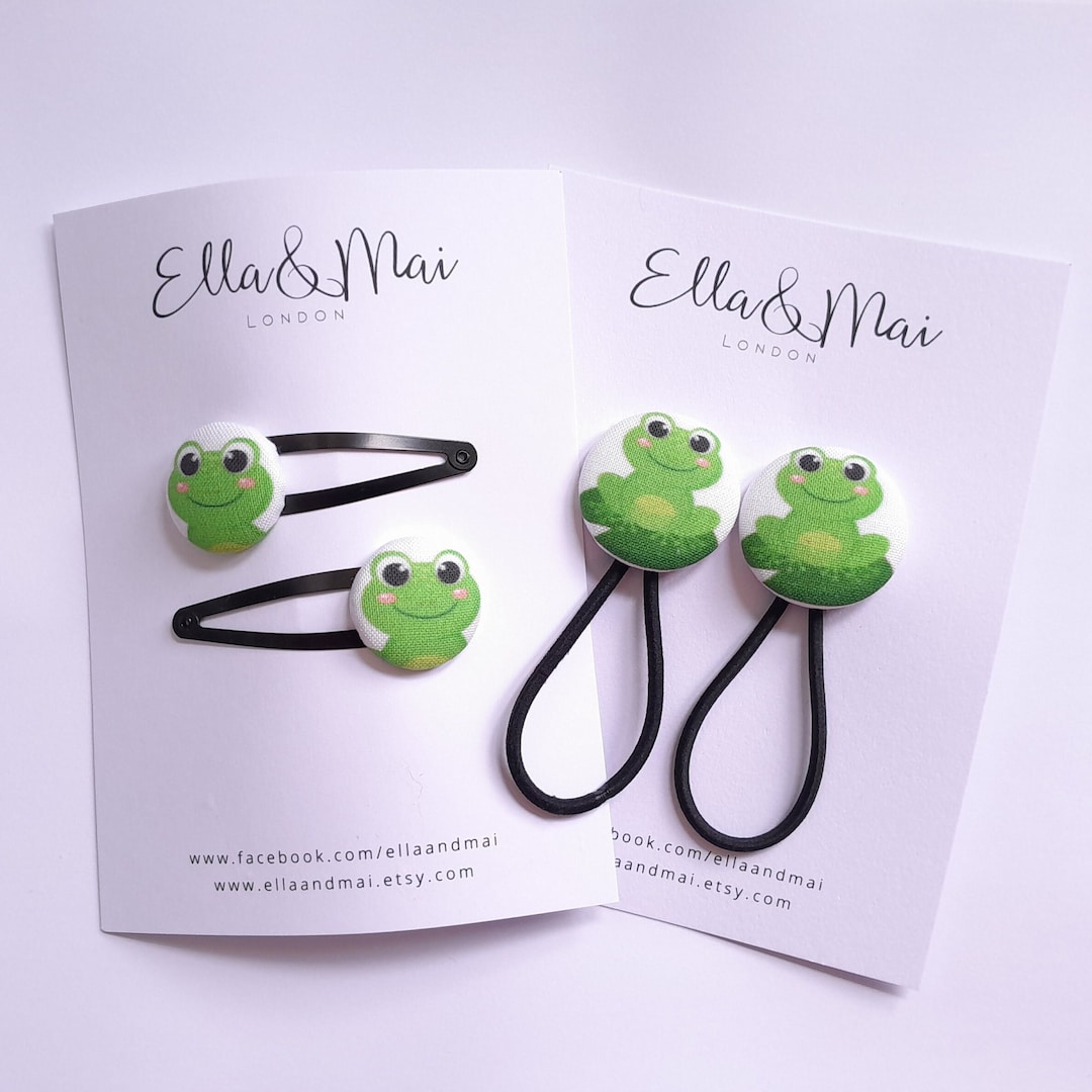 Frog Hair Pin, Frog Hair Tie, Frog Ponytail Holder, Frog Hair Bobbles ...