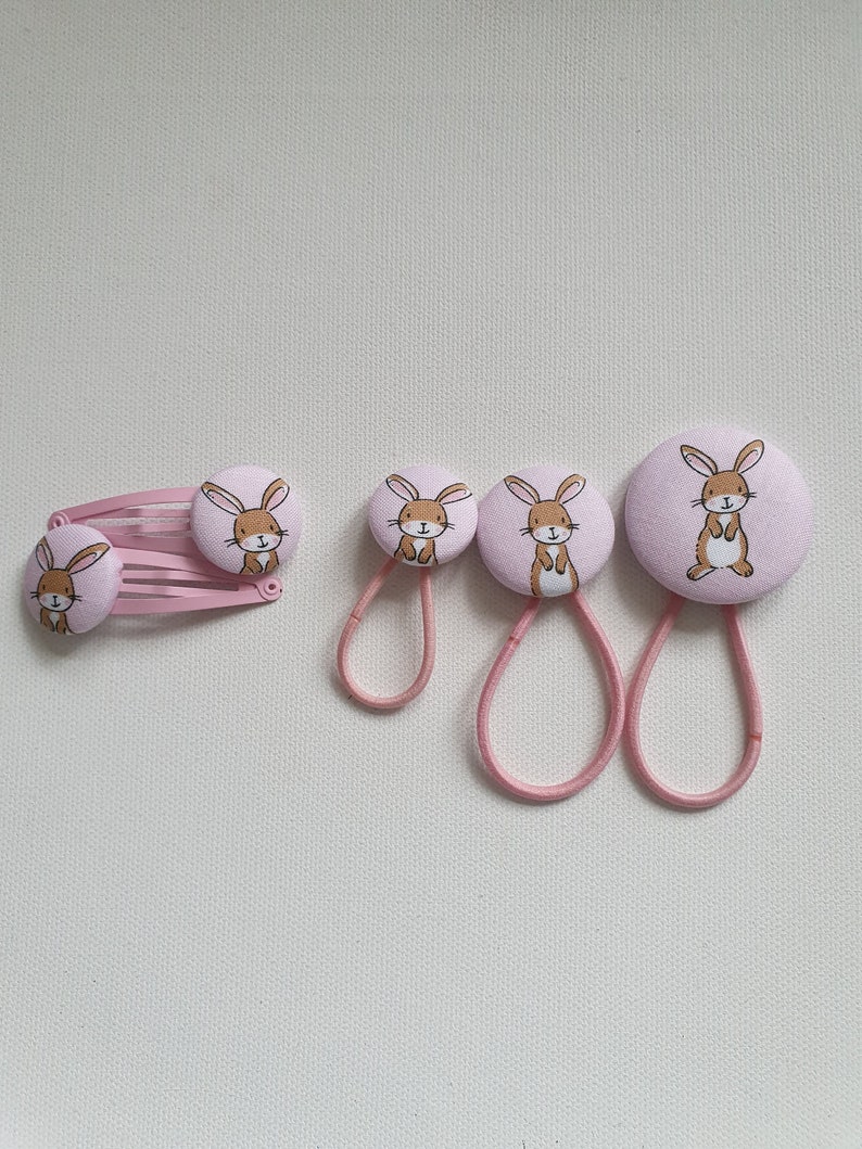 Bunny Hair Bobbles, Hair Clips, Bunny Hair Ties, Girls Hair Accessories ...