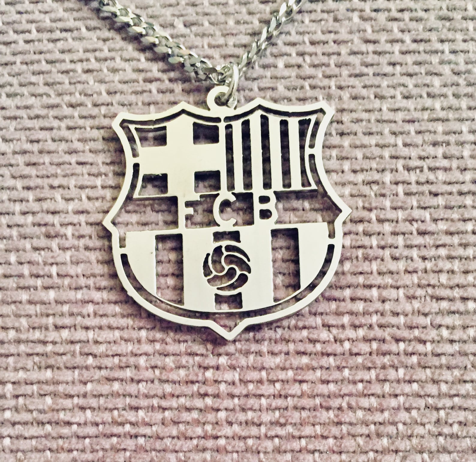 Barcelona F.C. Necklace Chain, Barcelona Gift Mens Jewelery Stainless ...