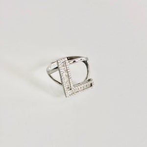 Letter Silver Initial Ring,personalized Letter Ring Customized, Gift ...