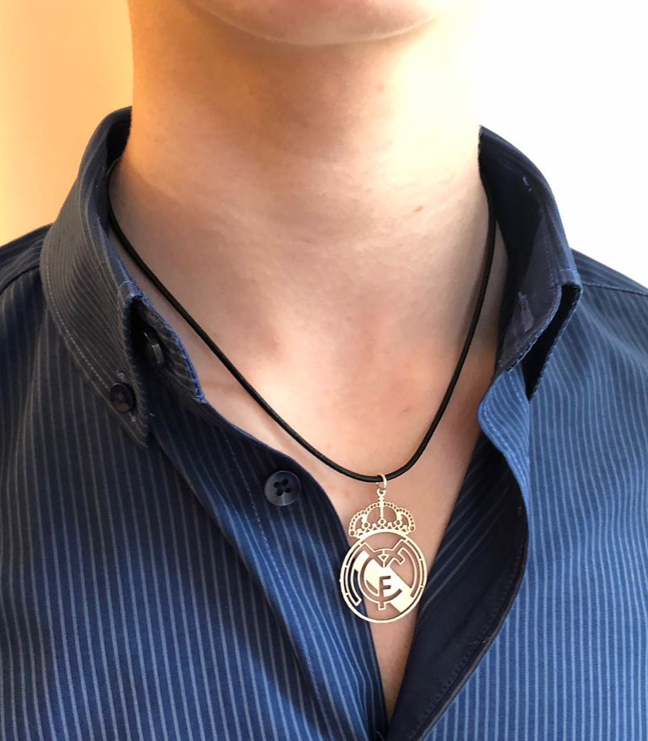 FC Real Madrid Necklace Chain Real Madrid Mens Jewelery - Etsy