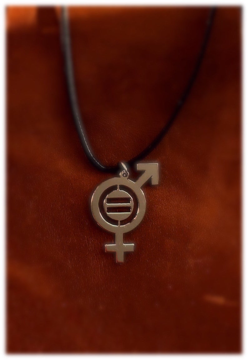 Gender Equality Symbol,feminist Necklace, Gift for Her, Woman Pendant ...