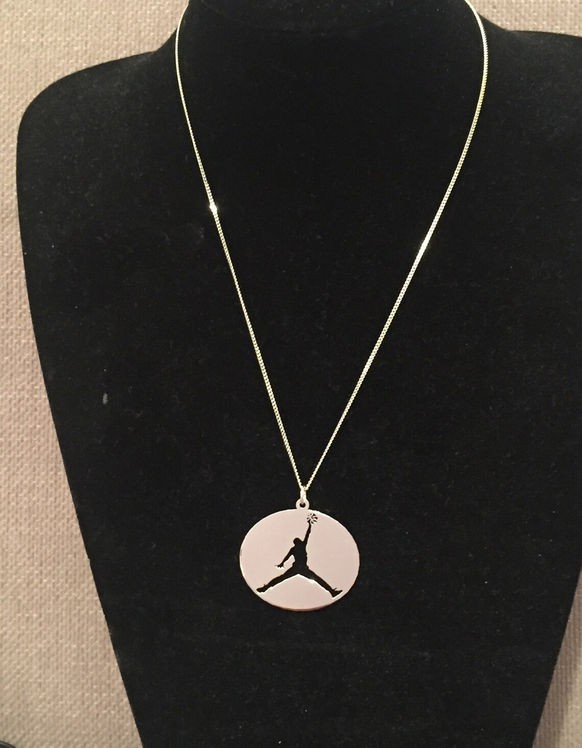 Michael Jordan Logo Basketball Jewelry Necklace NBA Logo - Etsy