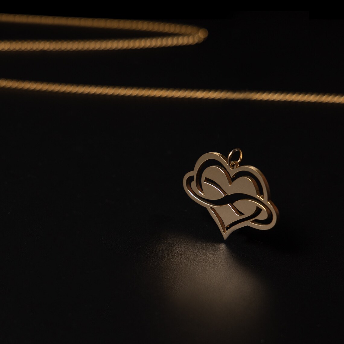 Heart Infinity Necklace Heart and Infinity Stainless Steel - Etsy