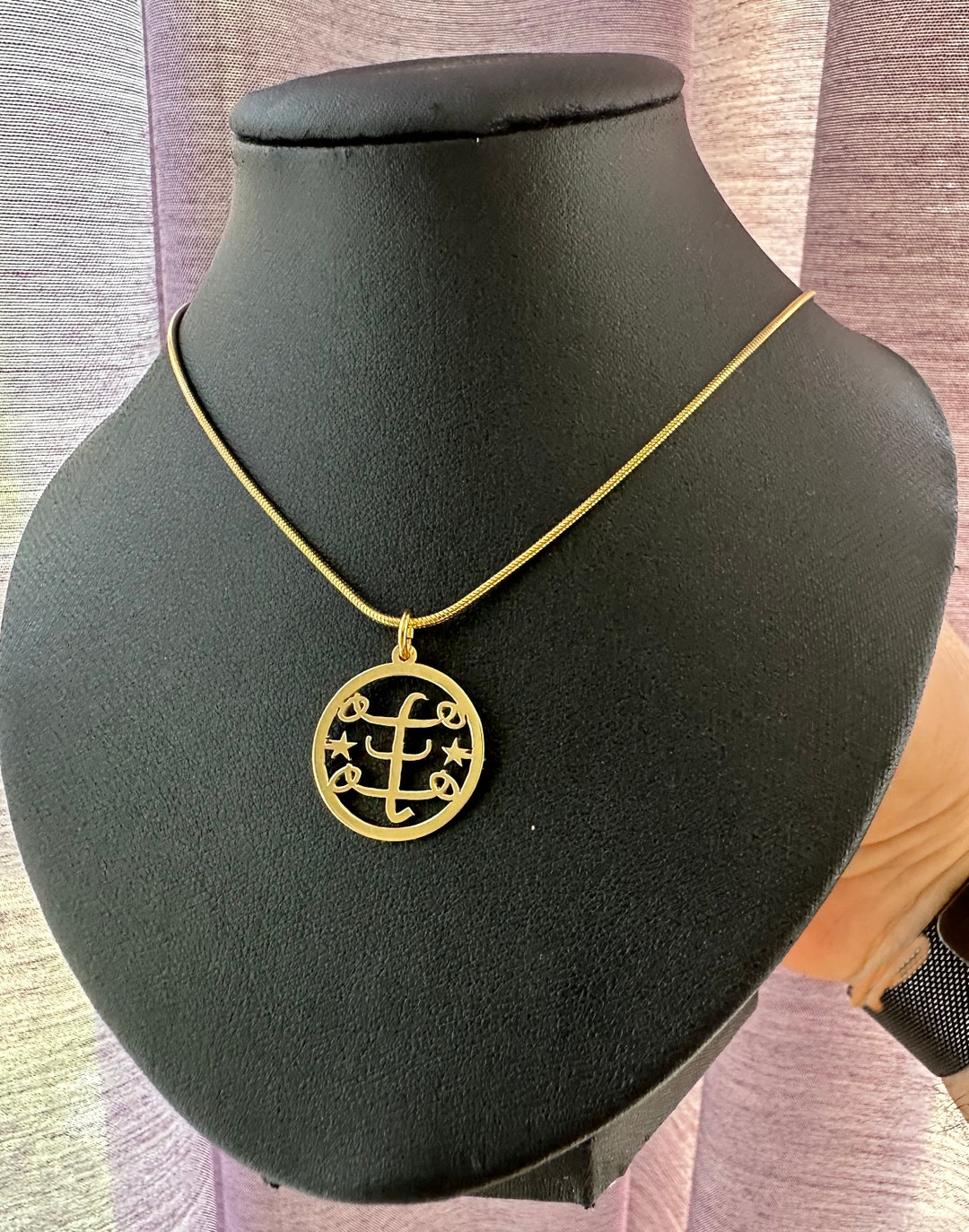 Bahai Symbol Necklace, Ringstone Symbol, Abdu'l-bahá, Baha'i Jewelry ...