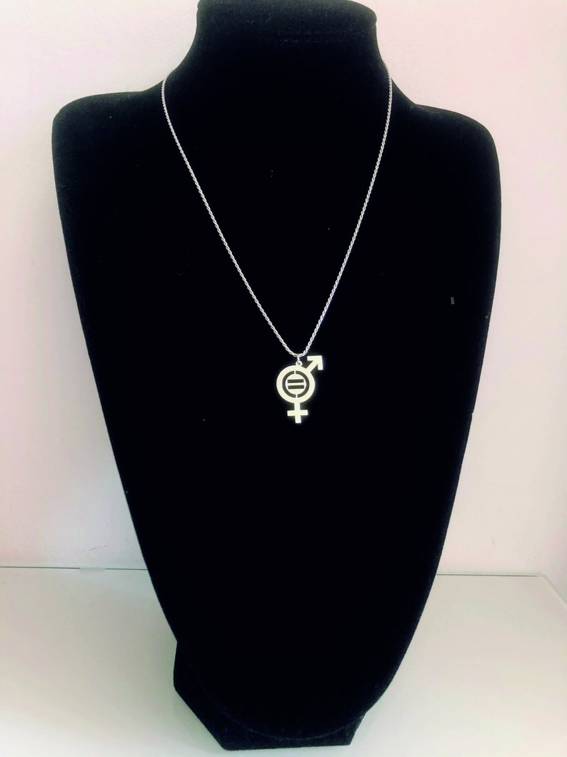 Gender Equality Symbol,feminist Necklace, Gift for Her, Woman Pendant ...