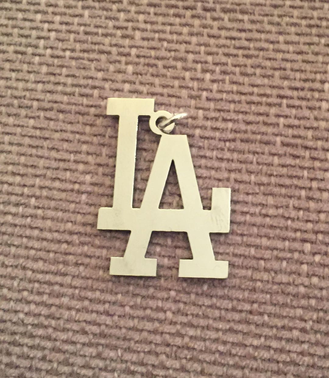 LA Logo Pendant Necklace Chain, LA Logo Jewelery,los Angeles Dodgers ...