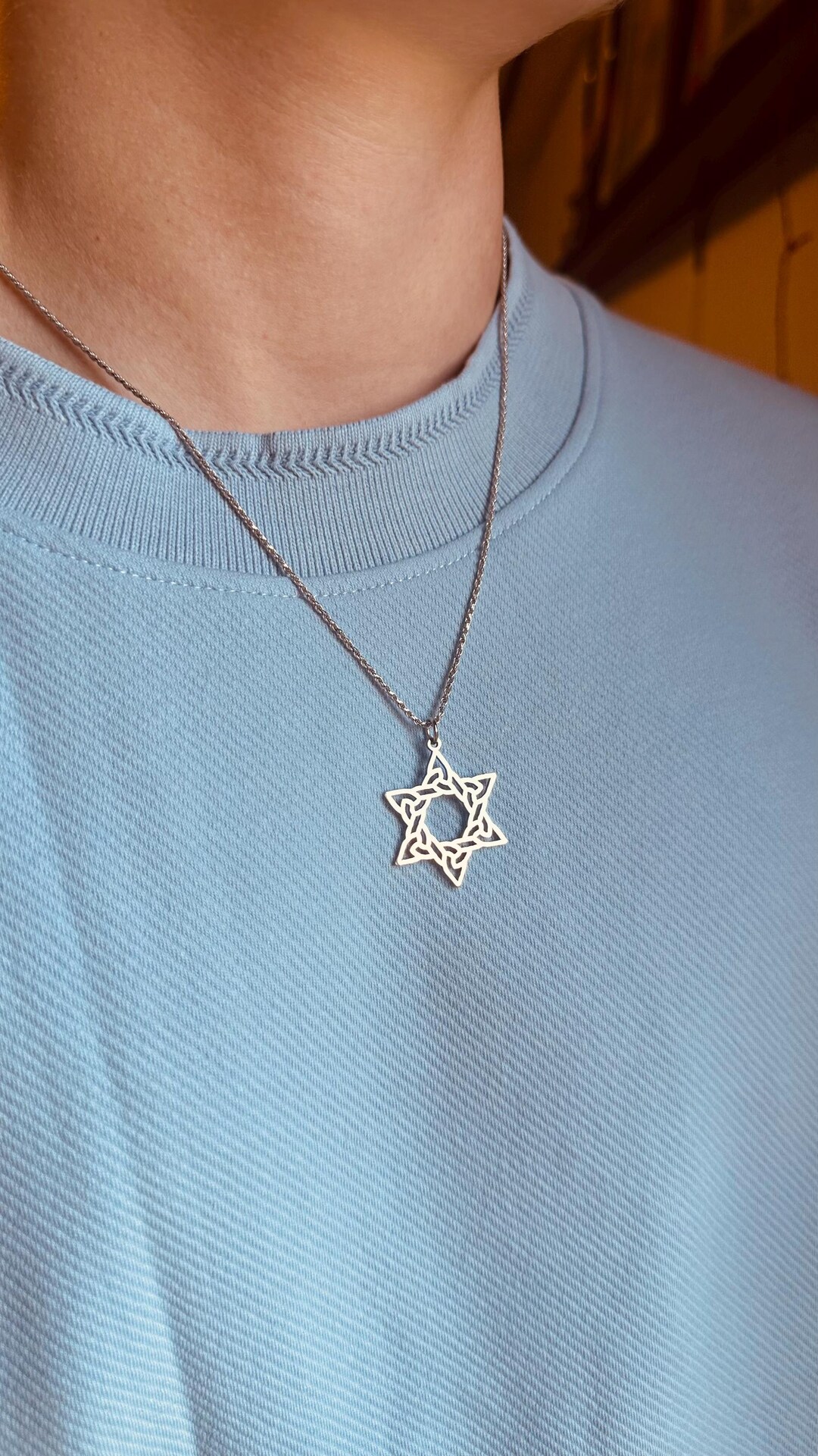 Magen David, Star of David, Jewish Star, Stainless Steel Pendant ...